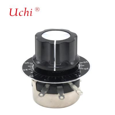 China WX110 Eendraaids Gewikkelde Precisie Draaipotentiometer Knop 470 Ω 1K 2K 10K 22K Te koop