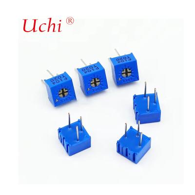 China 3362S Fijnregeling Precisie Potentiometer 10K Metaal Glas Glazuur Precisie Instelbare Weerstand Te koop