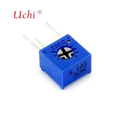China 3362S Fijnregeling Precisie Potentiometer 10K Metaal Glas Glazuur Precisie Instelbare Weerstand Te koop