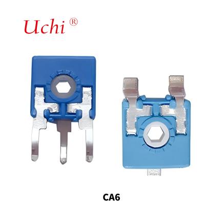중국 CA6 스페인어 전위차계 가변 저항 단일 회전 탄소 피막 트리머 전위차계 판매용