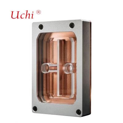 China Aluminum Stainless Steel Solid Copper Water Cooling Plate Waterblock Liquid Exchanger Cold Plate CPU Cooling for sale
