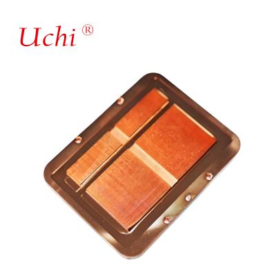 China Cold Plate Cooling Technology For Laser Water-Cooling System With C1100 Pure Copper Heat Sink for sale