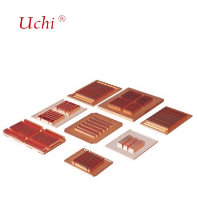 China CNC Machined Copper Fin Heat Sink For Server Cold Plate Cooling for sale