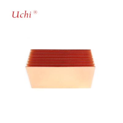 China Custom Copper Thick Fin Skived Heat Sink for sale