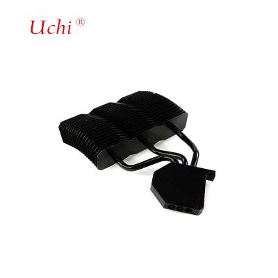 China High-Precision Black Aluminum LED Heat Sink for sale