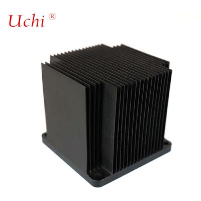 China Anodized Black Aluminum Skived Heat Sink For Industrial PCB for sale