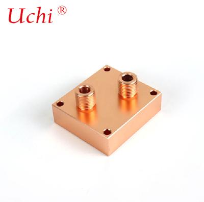 China New design copper medical friction welding stir water cooling block FSW cold plate for sale