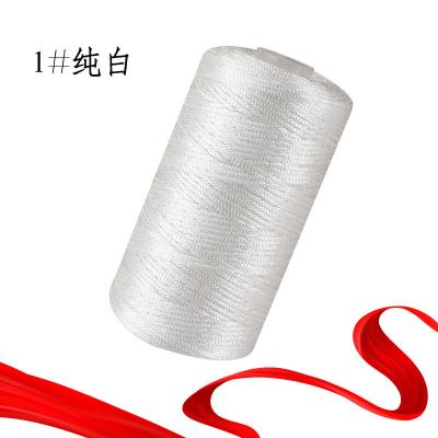China Multi Color 3strand 100% polyester Macrame Yarn 3MM  Twist Single Strand Macrame Cord yarn for sale