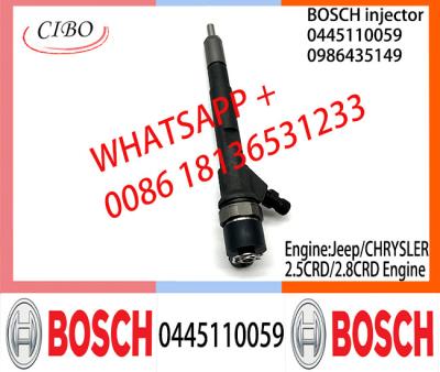 China Diesel Common Rail Injector 0445110059 0986435149 05066820AA for Jeep/CHRYSLER 2.5CRD/2.8CRD for sale