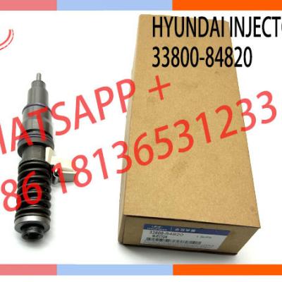China Dieselinjektor 33800 84820 33800-84820 3380084820 21306407 BEBE4D19002 Für Hyundai D6CC-Motor zu verkaufen