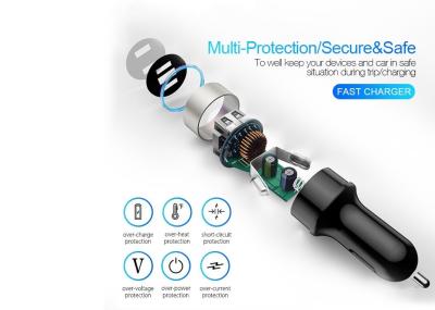 中国 Xiaomiサムスン3.1A LED表示15.5W PD二重USB車の充電器 販売のため