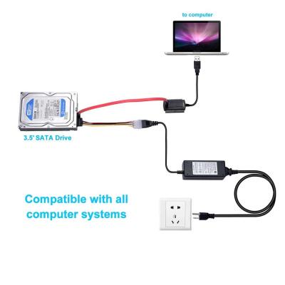 China Konverter-Kabel SATAs IDE To USB 2,0 zu verkaufen