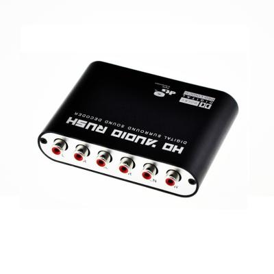 China 96 do receptor quilohertz de sinais SPDIF de L/R ao conversor video do áudio do estéreo do analógico 5,1 à venda