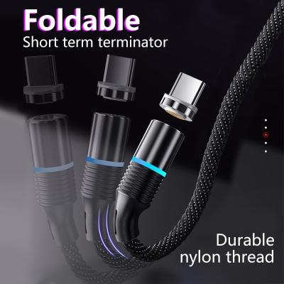 Cina 2A 3 in 1 480 Mbps micro USB 360 gradi che girano il cavo magnetico di USB in vendita