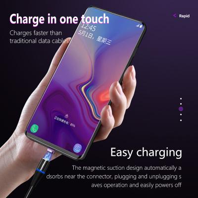 Cina 2A 3 in 1 480 Mbps micro USB 360 gradi che girano il cavo magnetico di USB in vendita