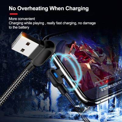 中国 0.5m 1M 90程度データ同時性の細流速い充満USBケーブル 販売のため