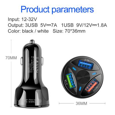 Chine Chargeur universel d'USB de voiture à double accès de voyage de C.C 5V 2.1A 2.4amp 18W à vendre