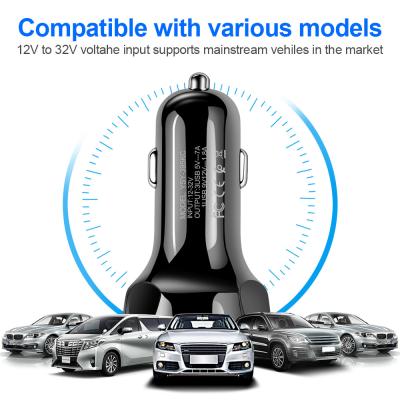 Chine Chargeur universel d'USB de voiture à double accès de voyage de C.C 5V 2.1A 2.4amp 18W à vendre