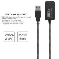 China 480Mbps 28AWG Active USB 2.0 Extension Computer Connection Cable for sale