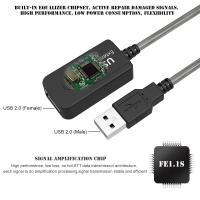 China 480Mbps 28AWG Active USB 2.0 Extension Computer Connection Cable for sale