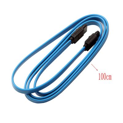 China 1M 3.3ft Blauw Recht Sluiten dat SATA III sluit Kabelserie Te koop