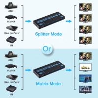 China IR Remote 4K HDMI 2.0b HDCP 2.2 Matrix Switch Splitter for sale