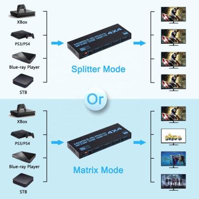 Cina Separatore a distanza del commutatore della matrice di IR 4K HDMI 2.0b HDCP 2,2 in vendita
