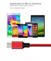 China 3.3ft 1M Braided USB2.0 A Male Micro USB Sync Data Computer Connection Cable for sale