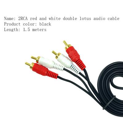 Cina Testa rossa e bianca del doppio di 1.5M Audio Cable 2RCA in vendita
