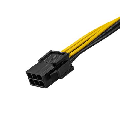 Cina SATA 6 Pin To 8 Pin Graphic Card Power Adapter cabla il cavo di alimentazione elettrica di PCI Express 20cm in vendita