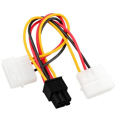 Cina L'adattatore del convertitore di potere di ROHS cabla 4 la scheda video 15cm di Pin PCI Express PCIE di Pin Molex To 6 in vendita
