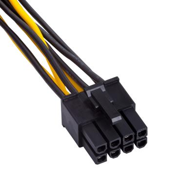 Cina il cavo di alimentazione della scheda video 12V Y modella 8 il Pin PCI Express per raddoppiarsi cavo di 4 Pin Molex Graphics Card Power in vendita