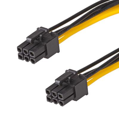 Cina cavi elettrici interni di 40cm PCI Express Mini Male 6 Pin To 6 Pin Video Card Power Cable in vendita