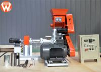 China Small Scale Sinking Floating Fish Feed Processing Machine , 0.4KW Fish Feeding Equipment for sale