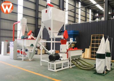 China 1000kg/H van de het Voerverwerking van het capaciteits Minigevogelte de Installatie0.75kw Koelere Machine Te koop
