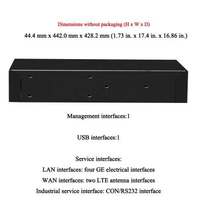 Cina Memoria industriale di MB del grado AR509CG-Lc 256 di impresa del router agile Fanless della classe in vendita