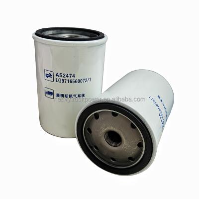 China New Truck Compressing System with AS2474 H100WU LC4 C811 LG9726560072/1 Air Compressor Filter Fuel Filters for Trucks for sale