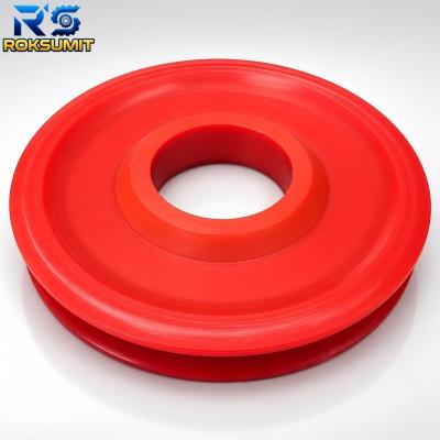 China 116301841 Heavy-Duty Polyamide Nylon Pulley Wheel for XCMG 100-Ton QY100K Crane for sale