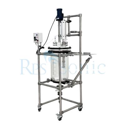 China Ultrasonic homogenizer mixing extraction processor with glass reaction vessel for sale