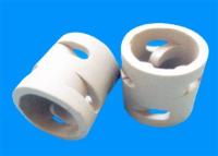 China Alkali Resistant Ceramic Pall Ring Packing for sale