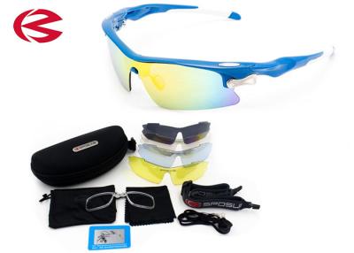 China Custom Cycling Outdoor Sports Sunglasses For Men / Women / Kids 4 Colored Lens for sale