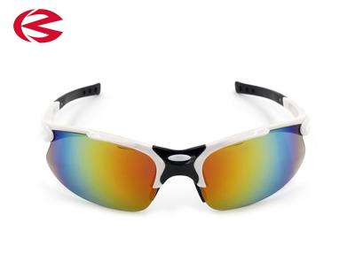 China PC Unbreakable Polarized Sport Sunglasses Customized Logo Half Rim Sunglasses for sale