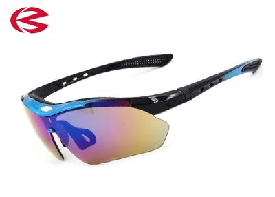 China UV400 Protection Prescription Cycling Sunglasses , RX Insert Photochromic Running Sunglasses for sale