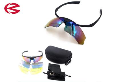 China Anti Glare HD Vision Outdoor Sports Sunglasses , High Impact Flip Up Clip On Sunglasses for sale