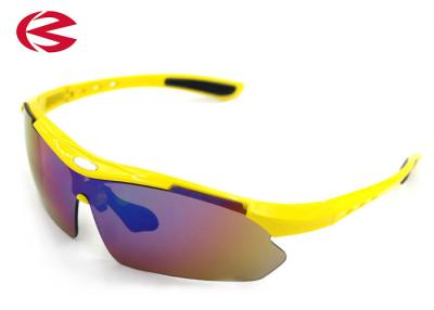 China Polycarbonate Lens Sport Glasses Polarized Half Casing Shape Sunglasses for sale