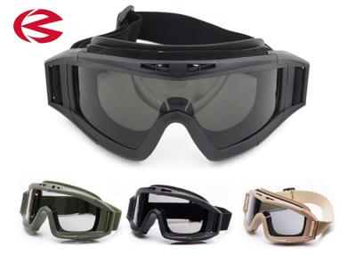 China TPU Interchangeable Lenses Military Tactical Goggles Army Approved Ballistic Eyewear for sale