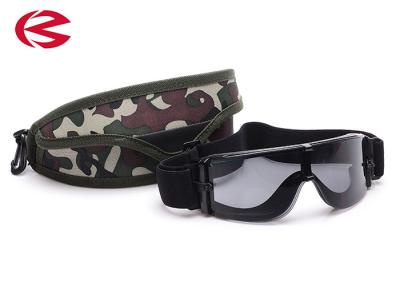 China Black Ballistic Military Tactical Goggles Shatterproof Interchangeable Goggles for sale