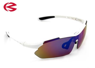China 100% UV Protection Sports HD Sunglasses Unbreakable PC Cycling Sun Glasses With Hard Case for sale