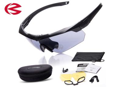 China High Impact Resistant Interchangeable Lens Sunglasses , Military Shooting Glasses for sale