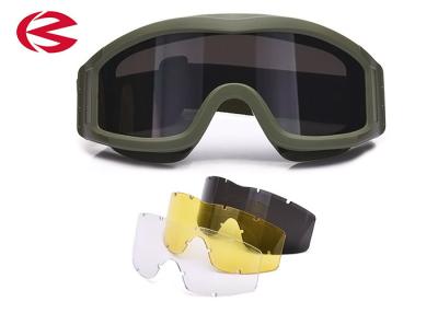 China TPU Tactical Military Goggles Bulletproof Army With Elastic Band for sale